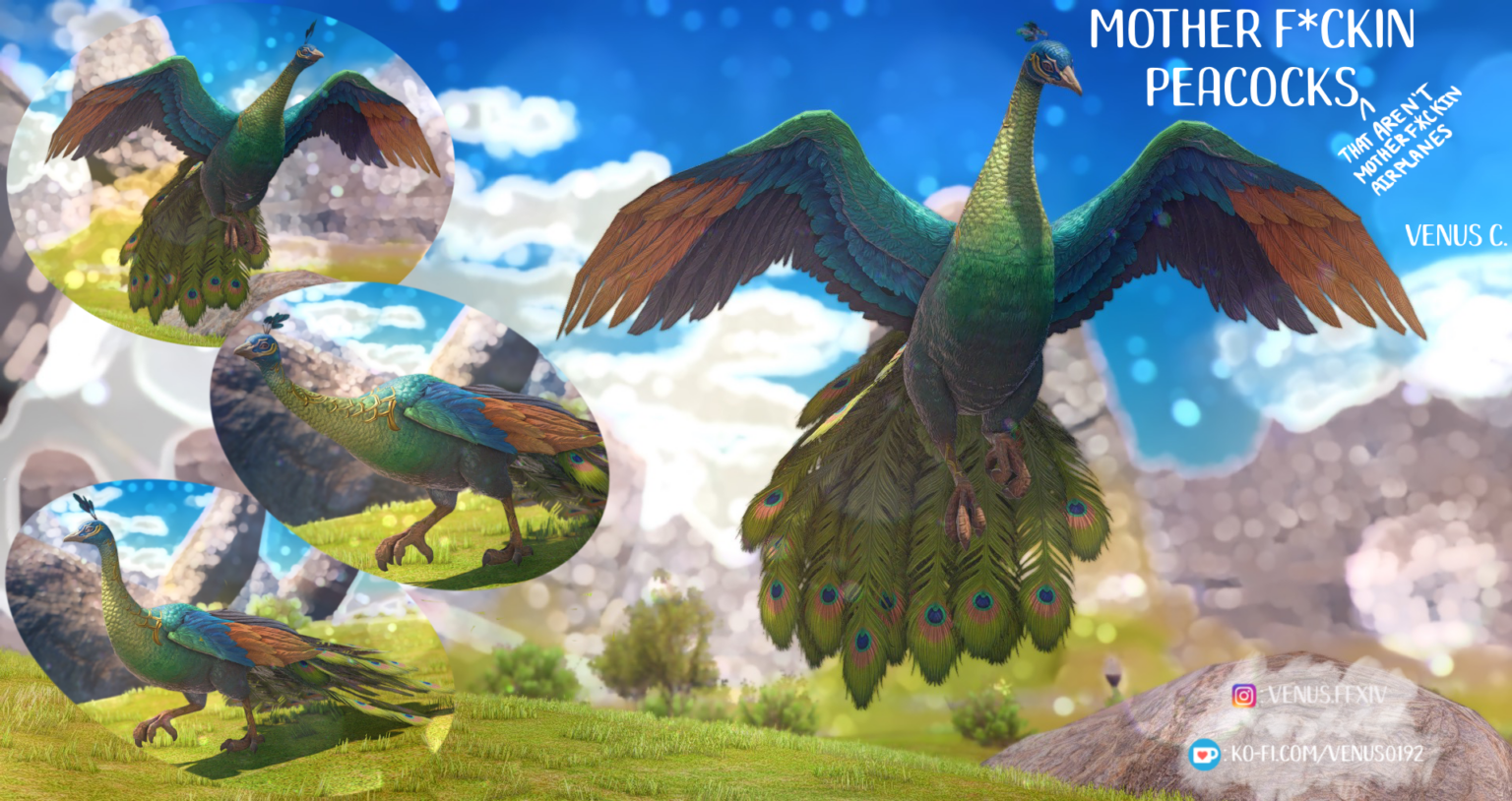 Mother Fckin Peacocks - The Glamour Dresser : Final Fantasy XIV Mods ...