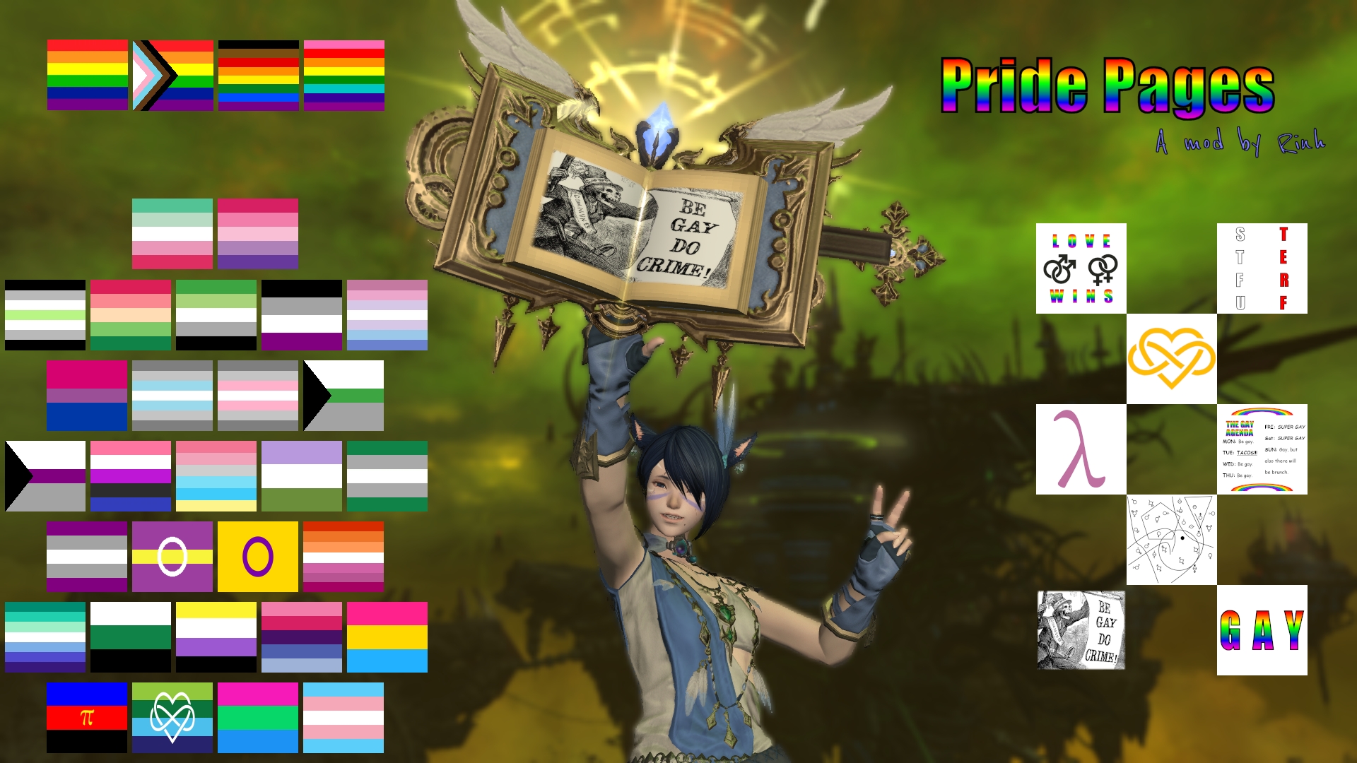 Pride Pages - The Glamour Dresser : Final Fantasy XIV Mods and More
