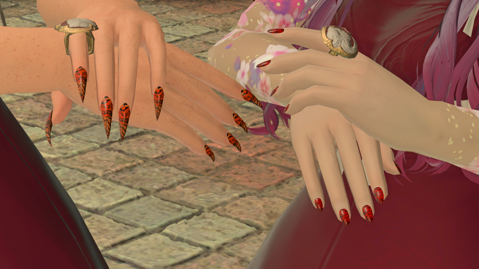 Scary nail pack - The Glamour Dresser : Final Fantasy XIV Mods and More