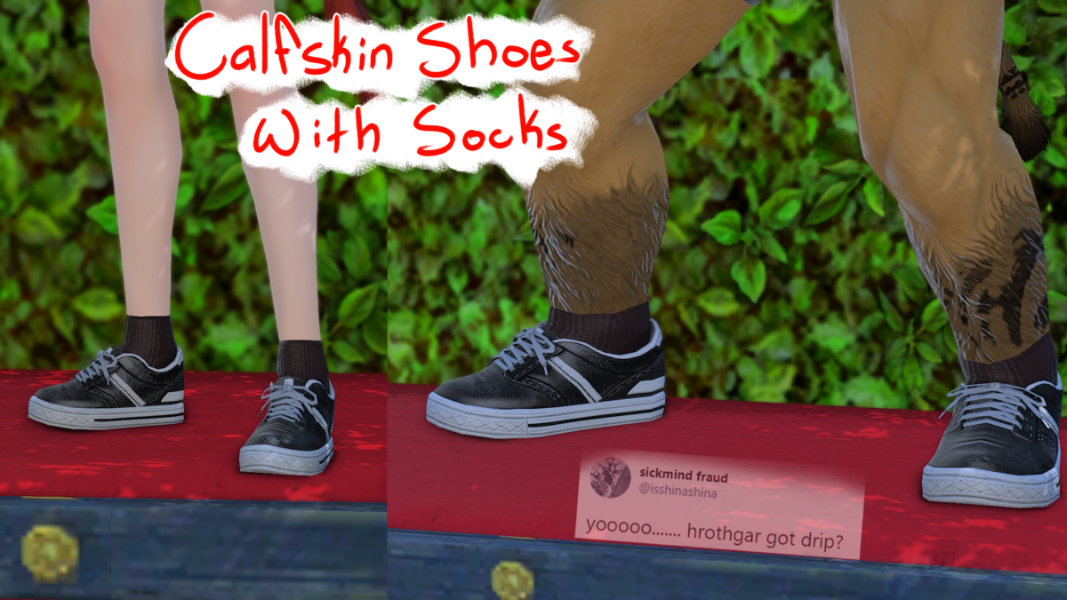 Calfskin Shoes with Socks - The Glamour Dresser : Final Fantasy XIV ...