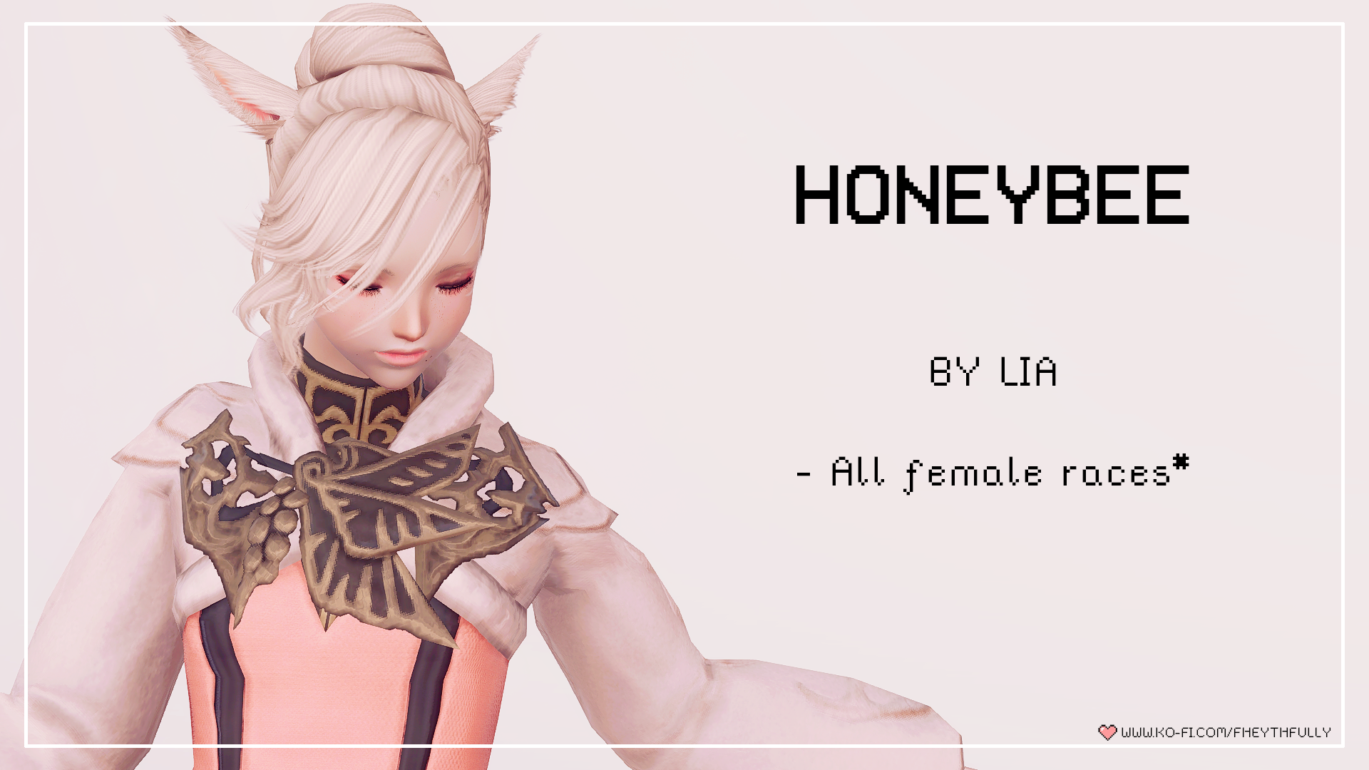 Honeybee Hairstyle - The Glamour Dresser : Final Fantasy XIV Mods and More