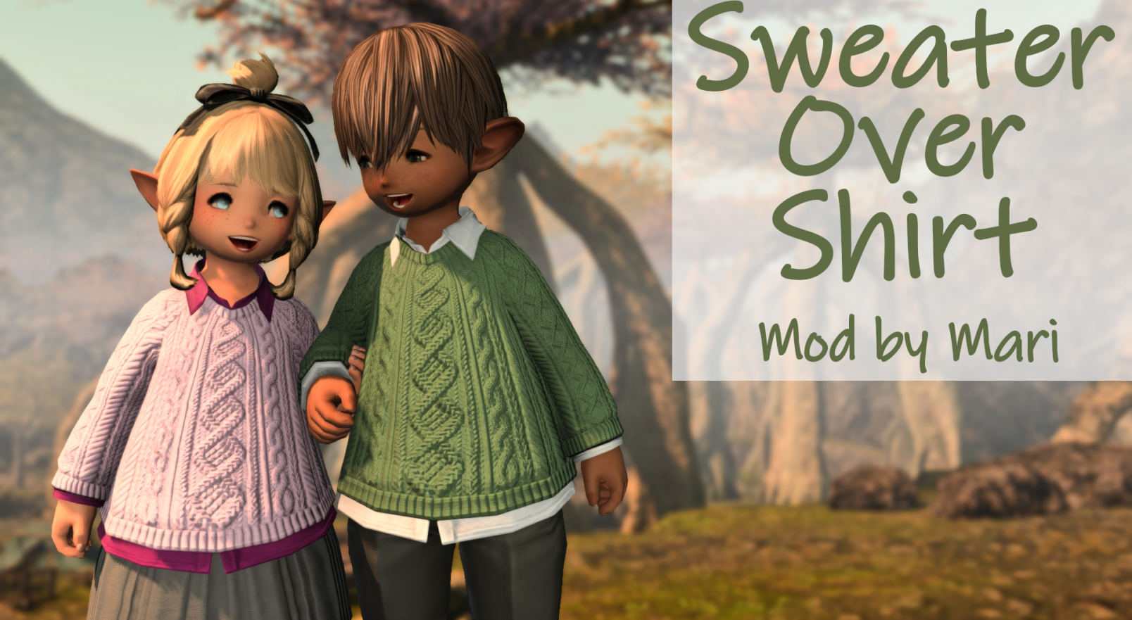 Sweater Over Shirt - The Glamour Dresser : Final Fantasy XIV Mods and More