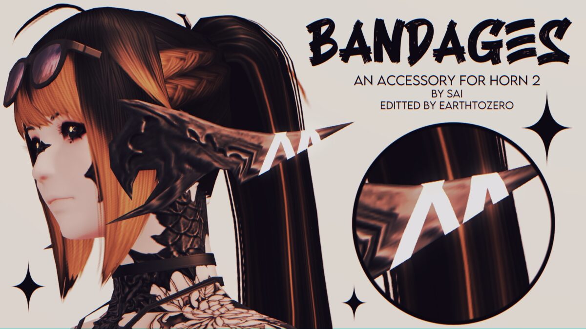 ZERO Bandages by sai - Adjusted for Edgy Fish Horns - The Glamour Dresser