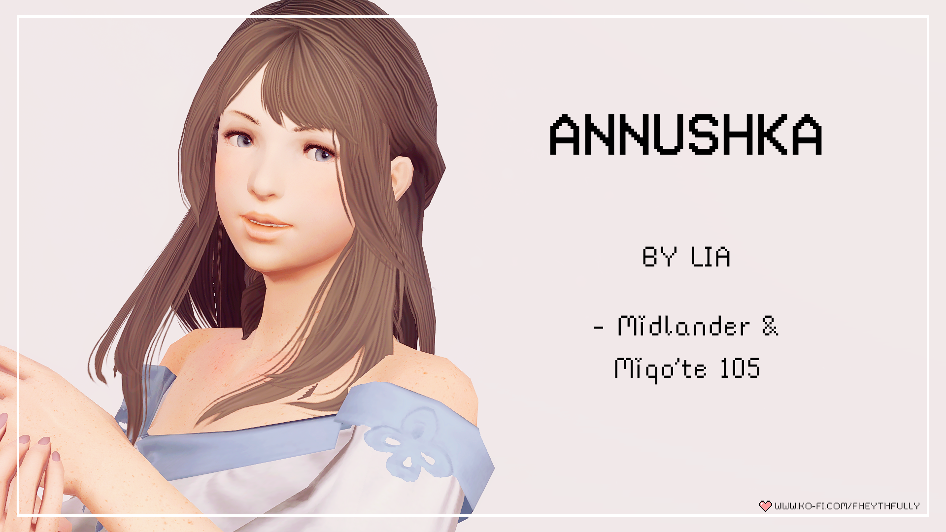 Annushka Hairstyle - The Glamour Dresser : Final Fantasy XIV Mods and More