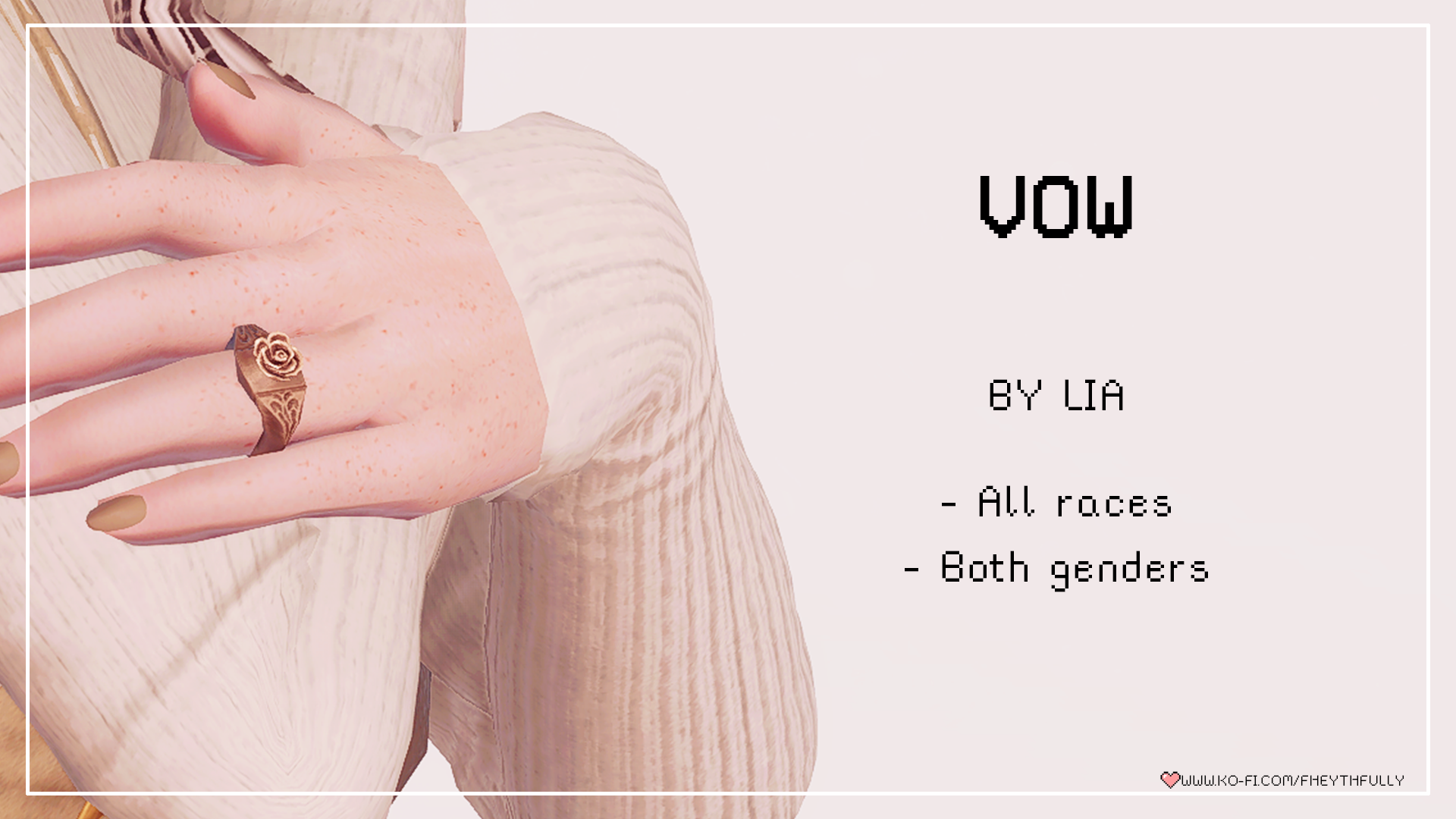 Vow - The Glamour Dresser : Final Fantasy XIV Mods and More