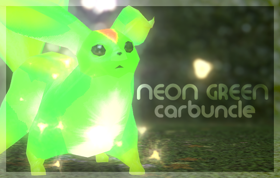 Neon Green Carbuncle! - The Glamour Dresser : Final Fantasy XIV Mods ...