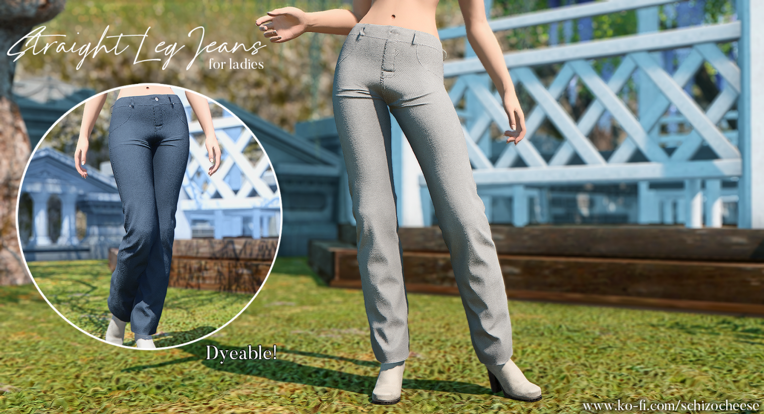 【玲】Ladies' Straight Leg Jeans [Bibo+] - The Glamour Dresser : Final ...