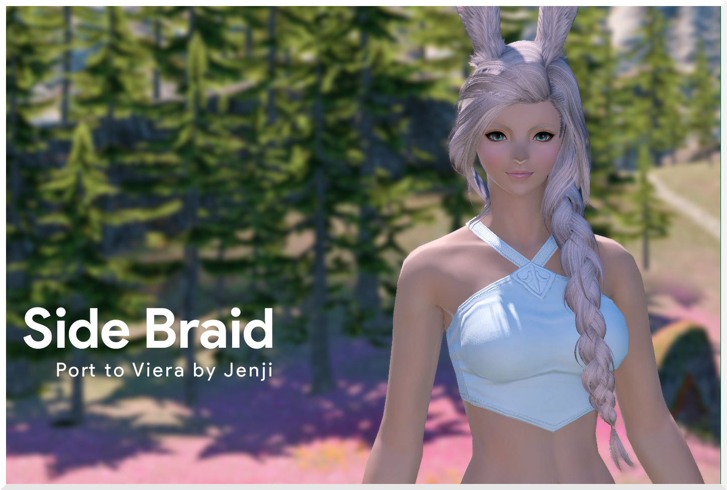 Side Braid For Viera - The Glamour Dresser : Final Fantasy XIV Mods and More