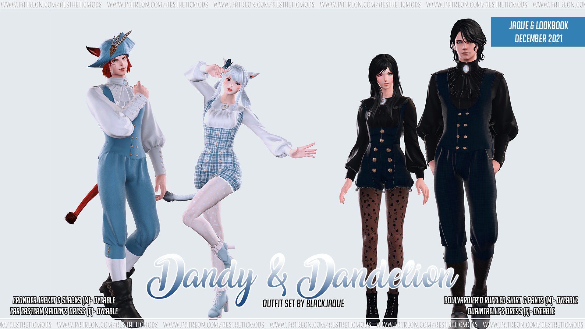 Dandy and Dandelion - The Glamour Dresser : Final Fantasy XIV Mods and More