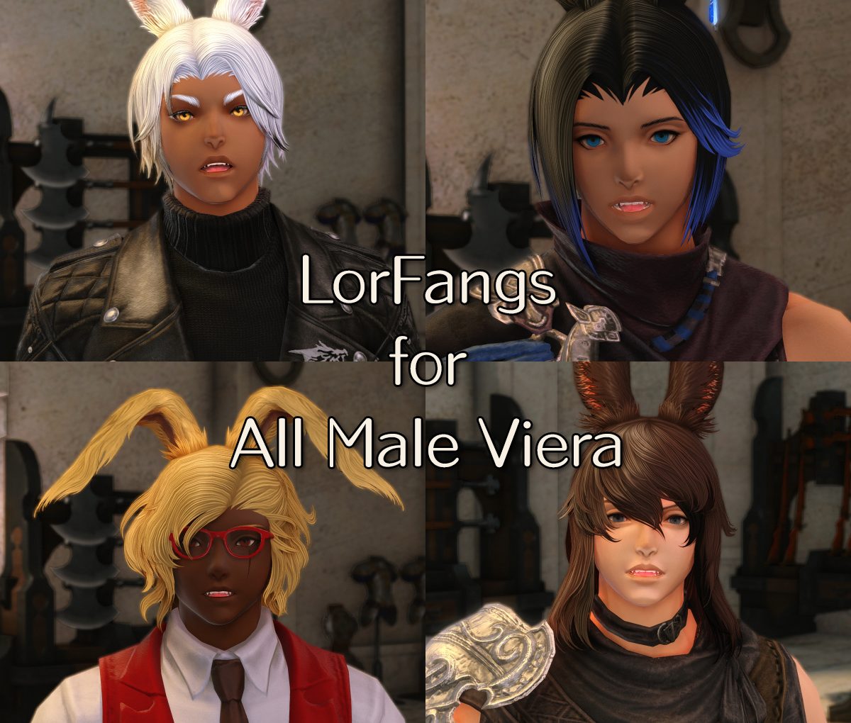 LorFangs for All Male Viera - The Glamour Dresser : Final Fantasy XIV ...