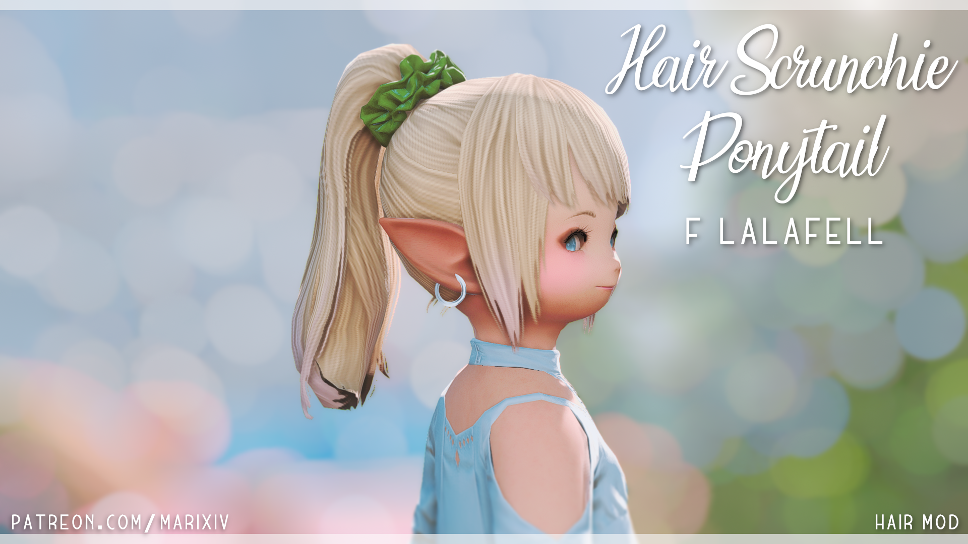 Hair Scrunchie Ponytail - The Glamour Dresser : Final Fantasy XIV Mods ...