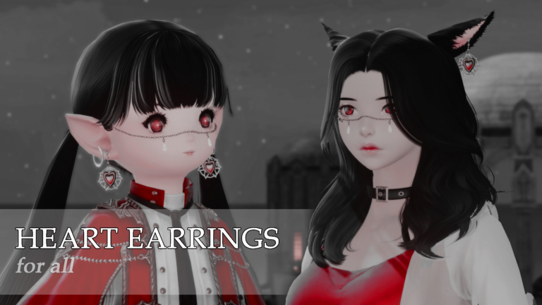 Heart Earrings for ALL - The Glamour Dresser : Final Fantasy XIV Mods ...