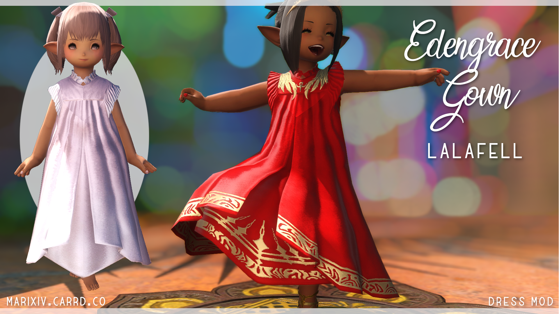 Edengrace Gown - The Glamour Dresser : Final Fantasy XIV Mods and More