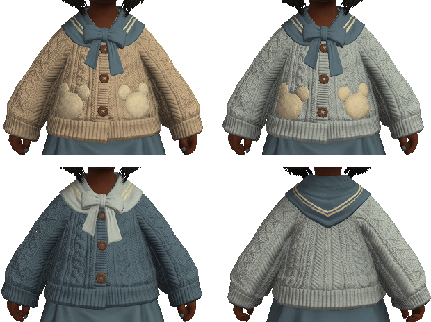 Teddy Bear Sweater - The Glamour Dresser : Final Fantasy XIV Mods and More