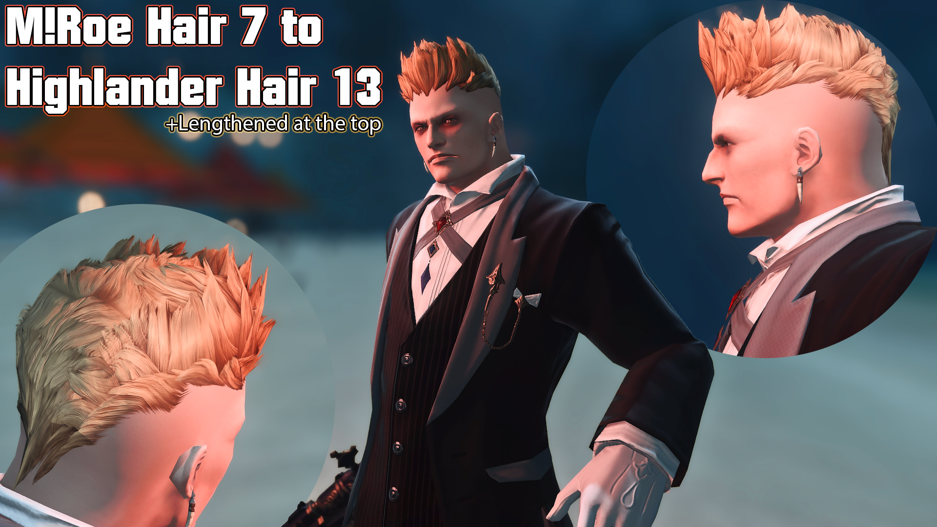 [Hair] M!Roe Hair 7 to M!Highlander Hair 13 - The Glamour Dresser
