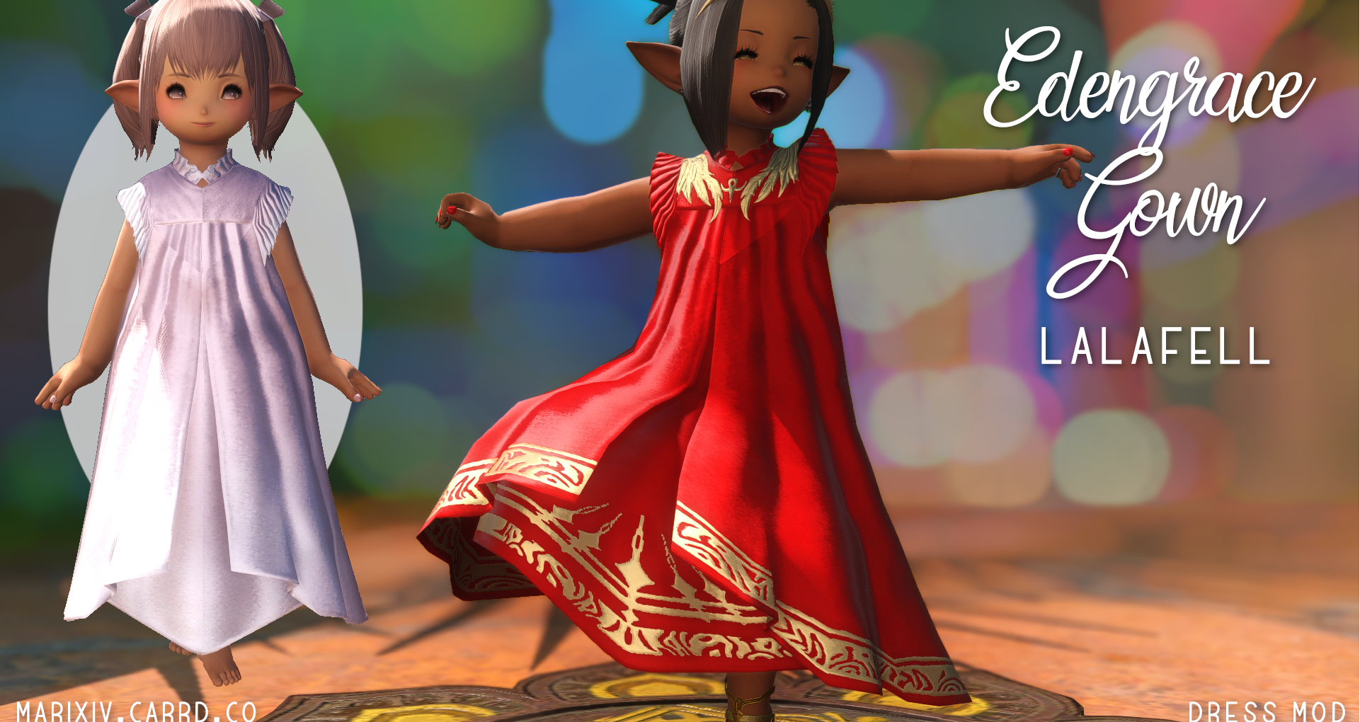 Edengrace Gown - The Glamour Dresser : Final Fantasy XIV Mods and More