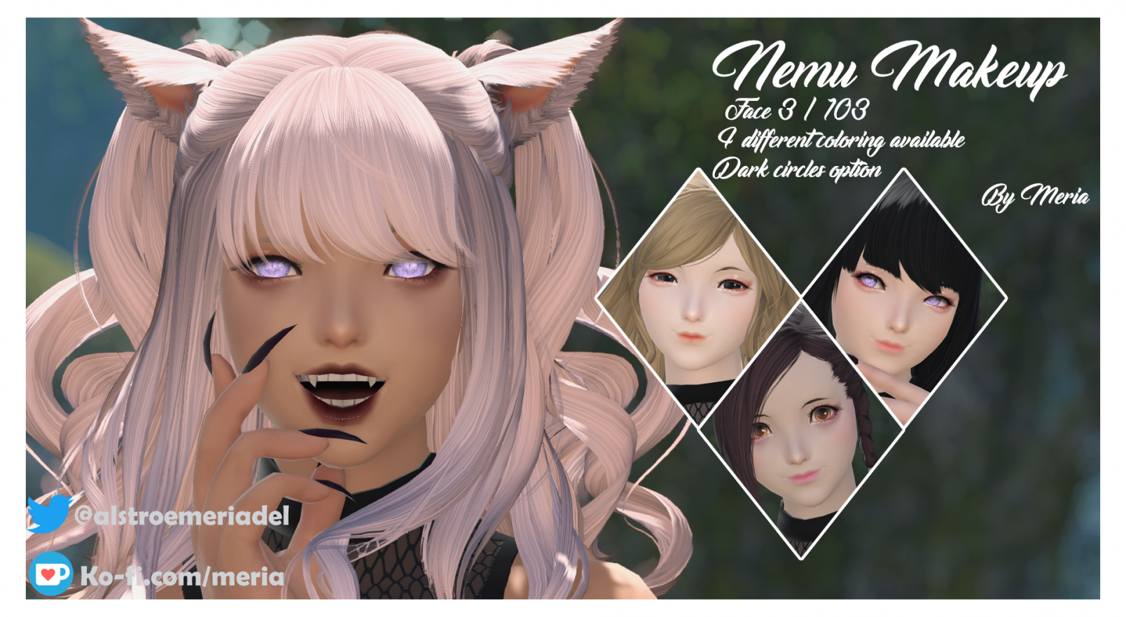 Meria, FFXIV Mod creator at The Glamour Dresser