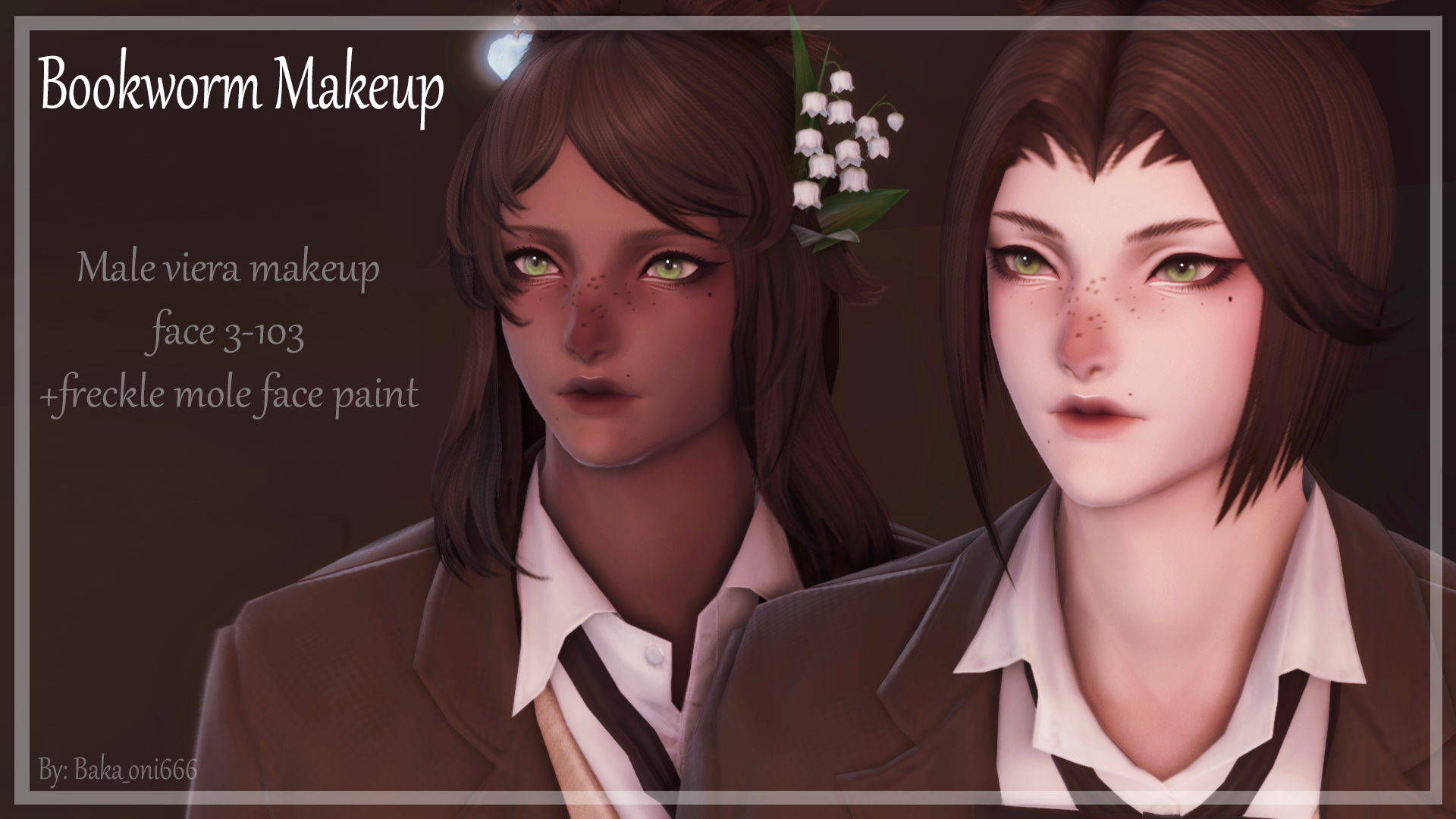 Bookworm Makeup - The Glamour Dresser : Final Fantasy XIV Mods and More