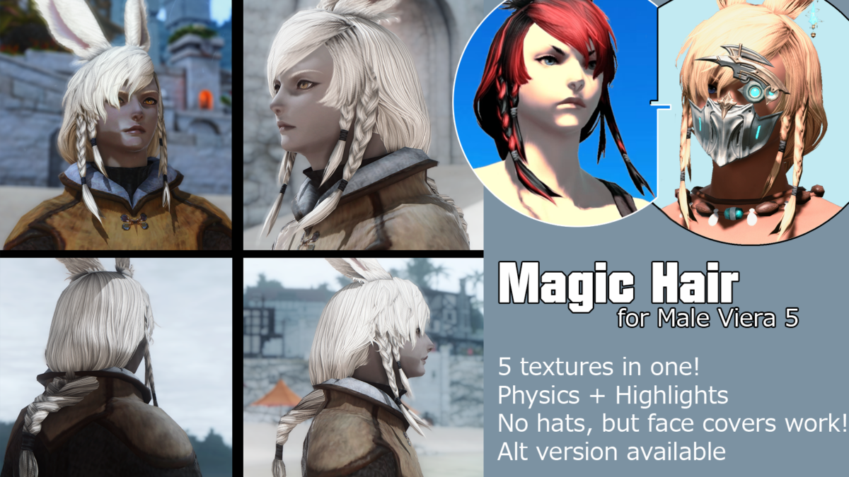 Hair Mod Archives Page 52 of 65 - FFXIV mods hosted on The Glamour Dresser