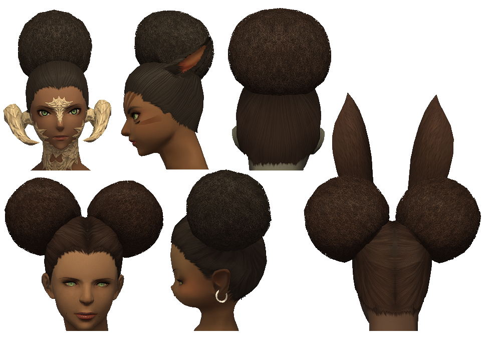 Afro Puffs - All Ladies - The Glamour Dresser : Final Fantasy XIV Mods ...