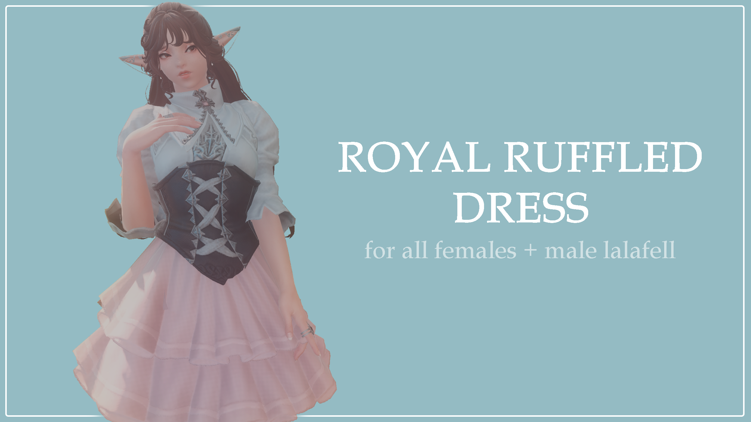 Royal Ruffled Dress - The Glamour Dresser : Final Fantasy XIV Mods and More
