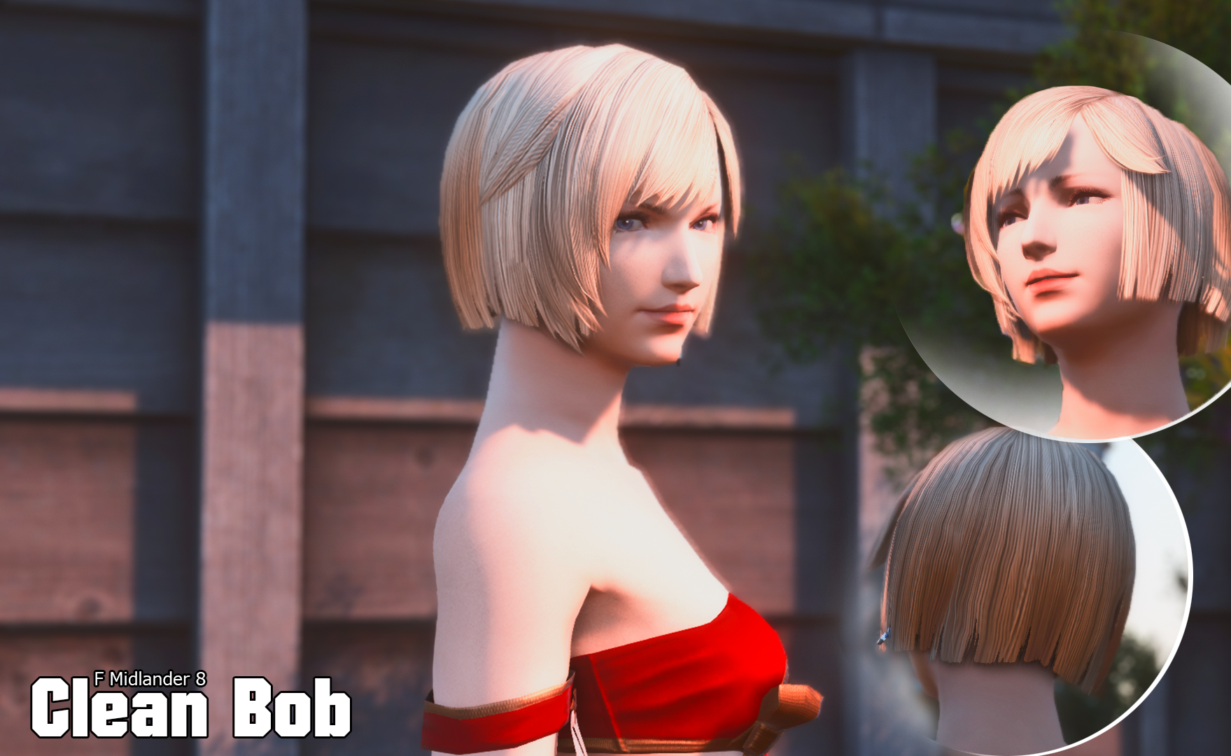 Clean Bob hair for F Midlander 8 - The Glamour Dresser : Final Fantasy ...