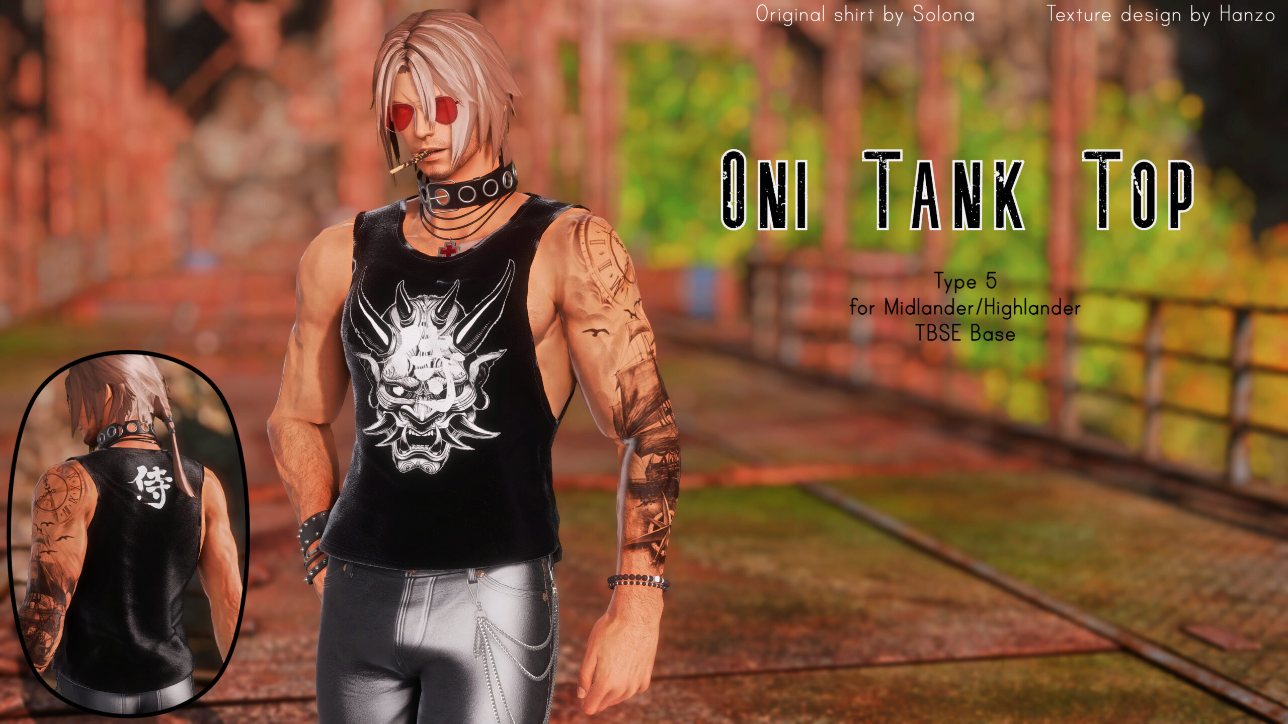 Oni Tank Top Type 5 - The Glamour Dresser : Final Fantasy XIV Mods and More