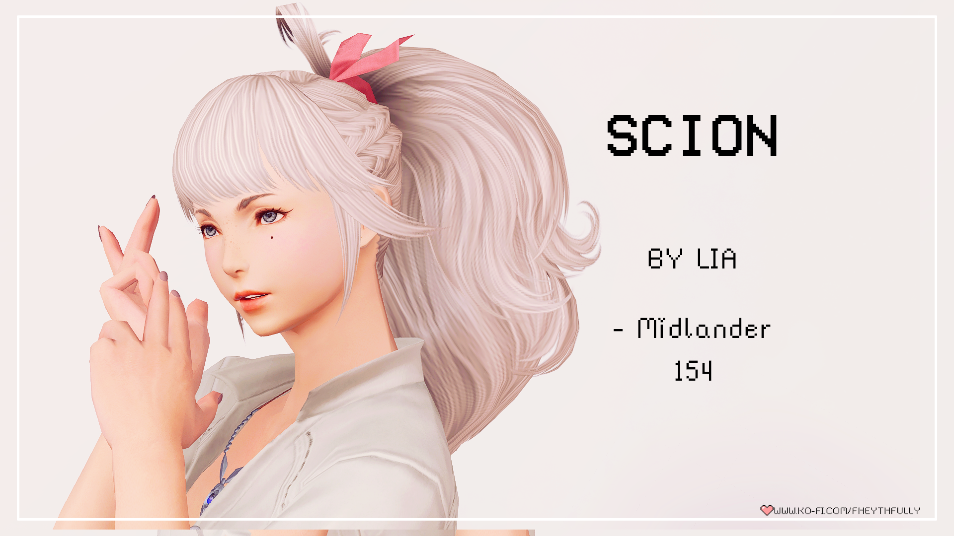 Scion Hairstyle - The Glamour Dresser : Final Fantasy XIV Mods and More