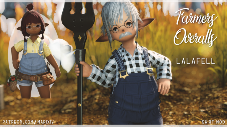 Farmers Overalls - The Glamour Dresser : Final Fantasy XIV Mods and More