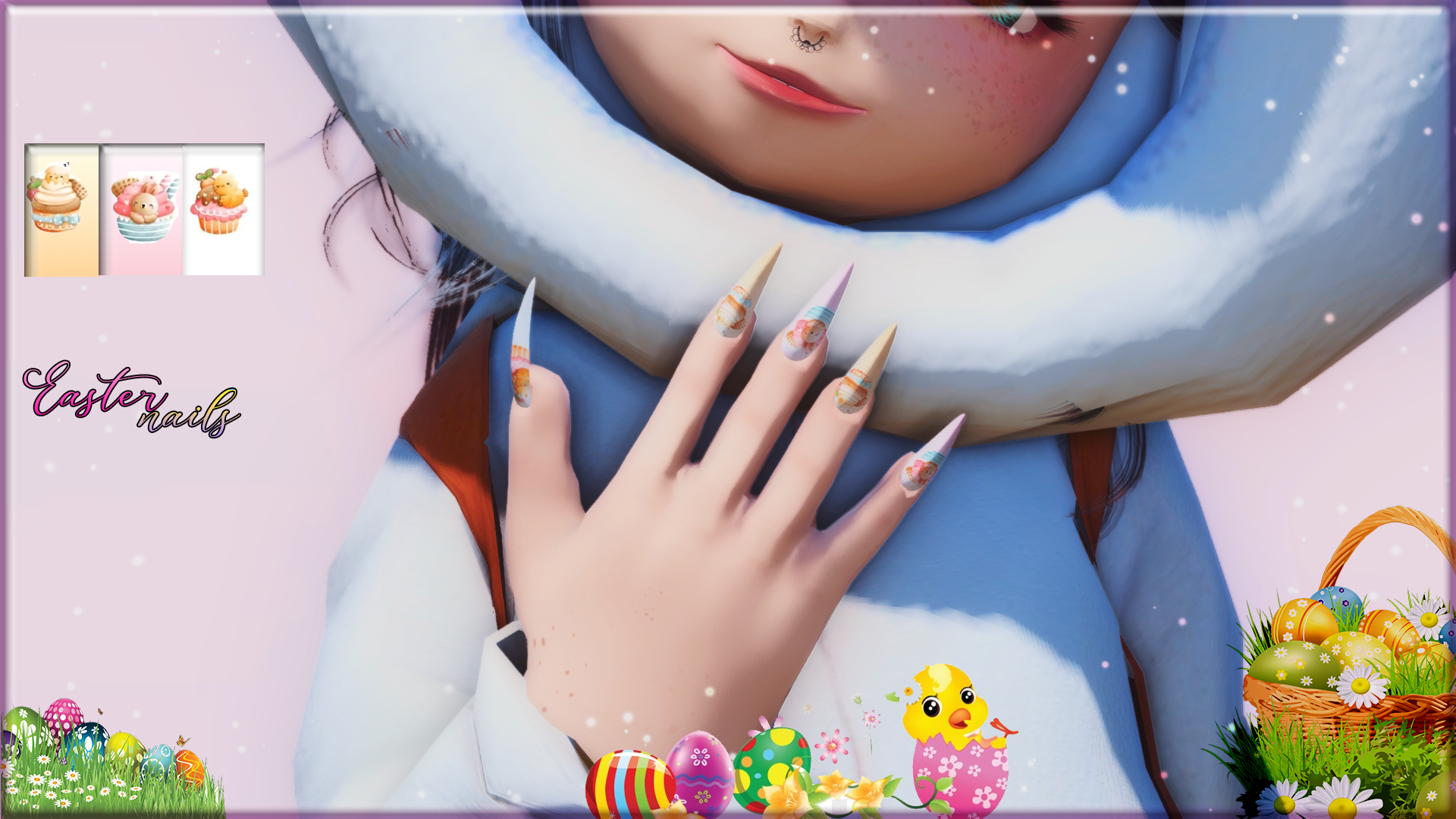 Easter nail (otopop only) - The Glamour Dresser : Final Fantasy XIV ...