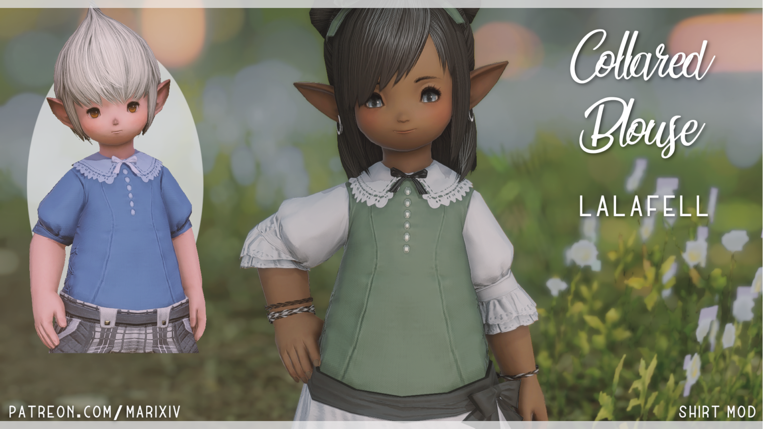 Collared Blouse - The Glamour Dresser : Final Fantasy XIV Mods and More
