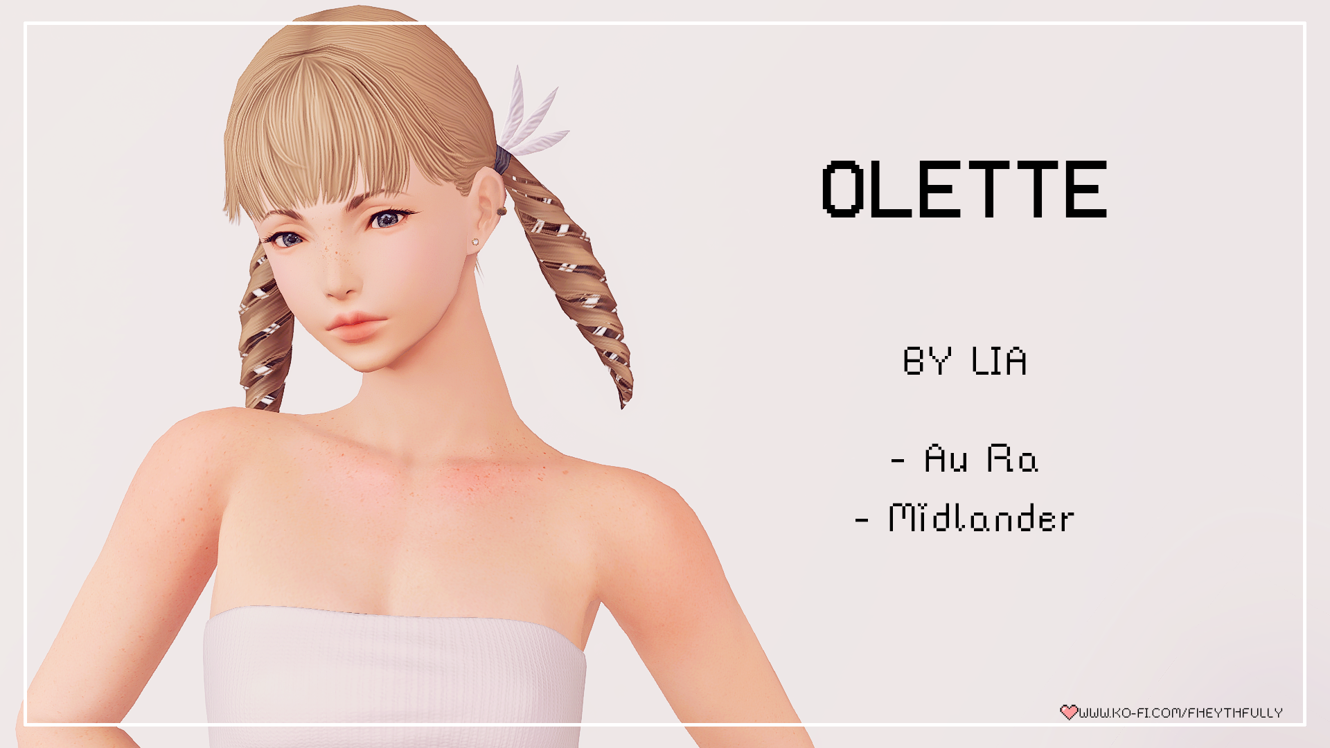 Olette Hairstyle - The Glamour Dresser
