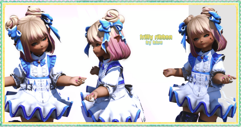 Frilly ribbon - The Glamour Dresser : Final Fantasy XIV Mods and More