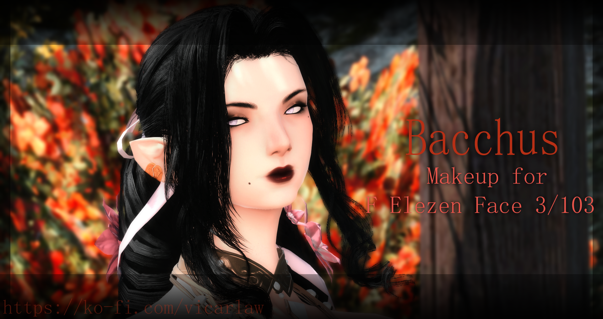 [VL] Bacchus | F Elezen Face 3/103 Makeup - The Glamour Dresser : Final ...