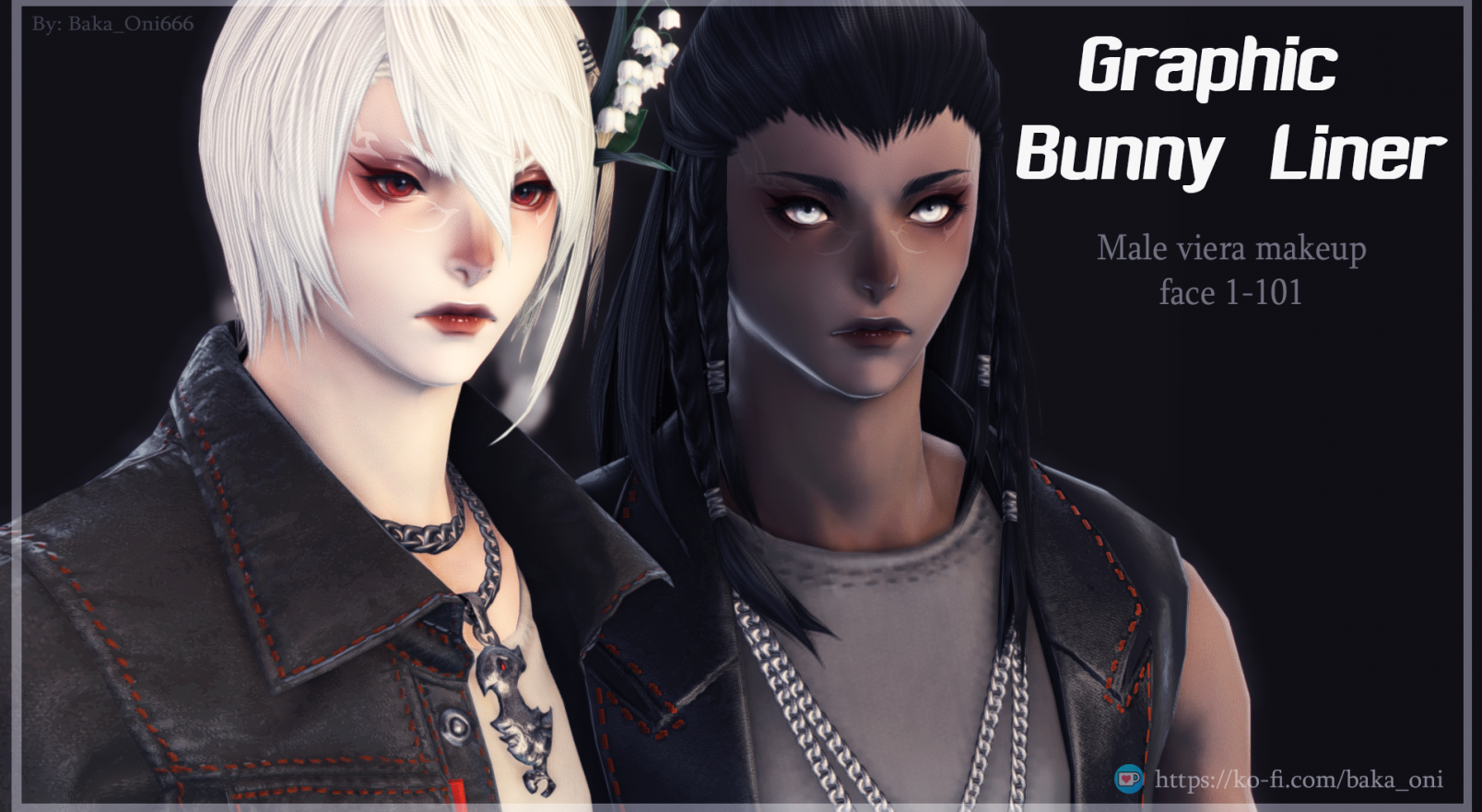 Male Viera Kitsune Makeup - The Glamour Dresser : Final Fantasy XIV ...