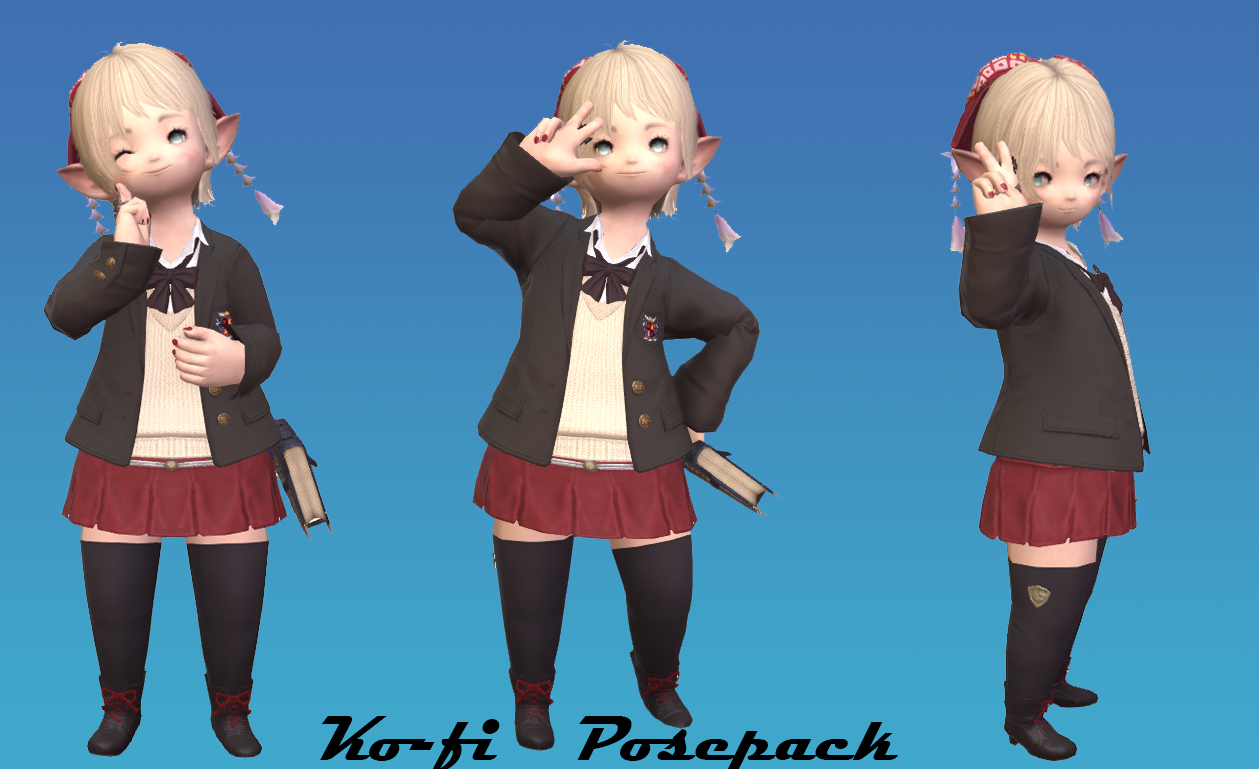Leyette's Ko-fi Posepack #1 - The Glamour Dresser : Final Fantasy XIV ...