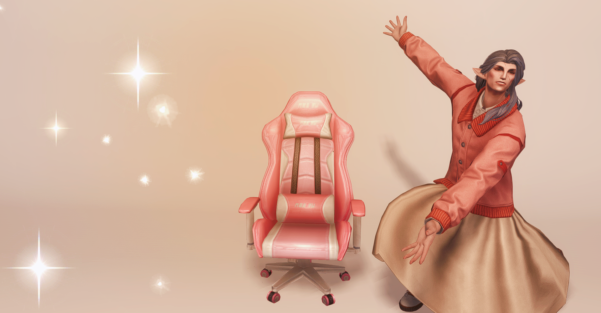 xXPink Gamer Girl ChairXx - The Glamour Dresser : Final Fantasy XIV ...