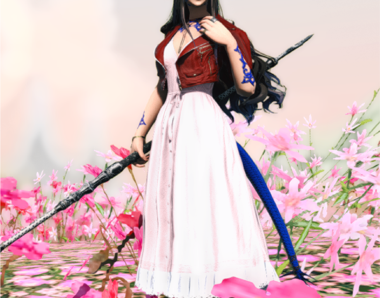 Aerith Stance - The Glamour Dresser : Final Fantasy XIV Mods and More