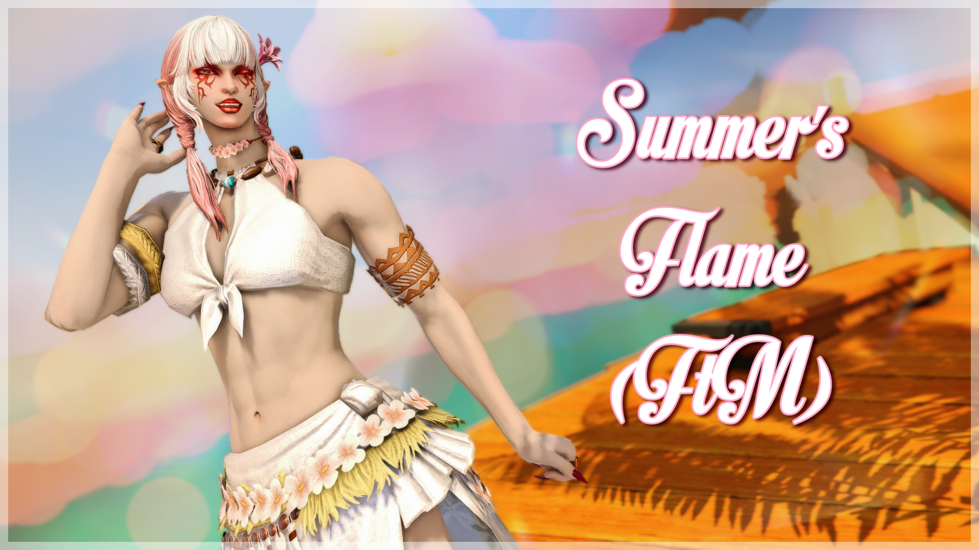 [TBSE] Summer's Flame Top - FTM - The Glamour Dresser : Final Fantasy XIV Mods and More