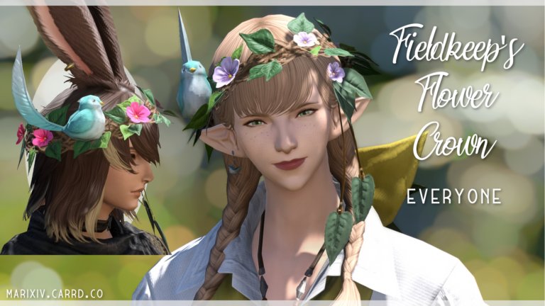 Fieldkeep’s Flower Crown - The Glamour Dresser : Final Fantasy XIV Mods ...