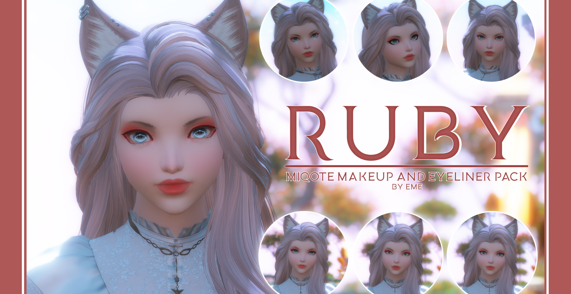 Ruby Miqo’te Makeup + Eyeliner Pack - The Glamour Dresser : Final ...