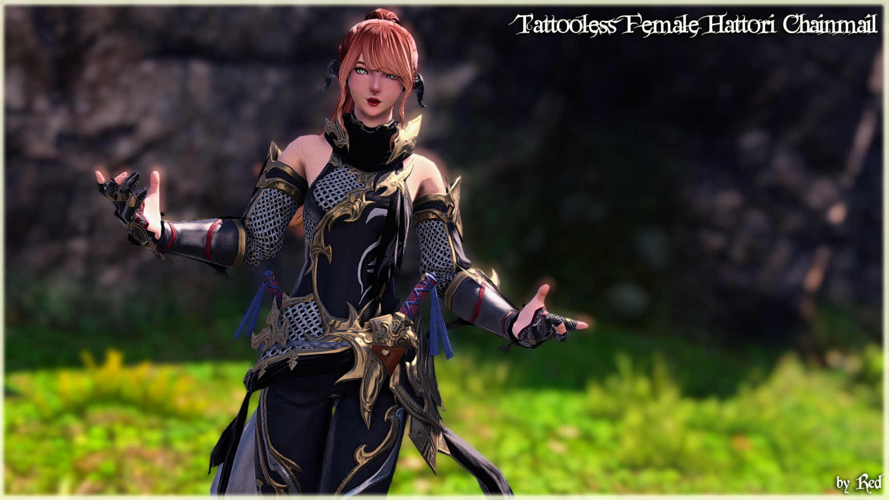 Tattooless Female Hattori Chainmail - The Glamour Dresser : Final Fantasy XIV Mods and More