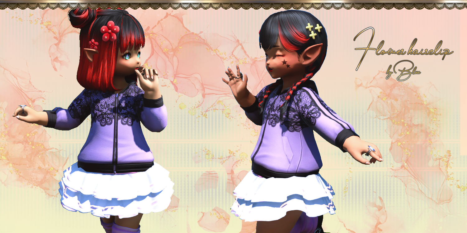 Flower hairclip - The Glamour Dresser : Final Fantasy XIV Mods and More