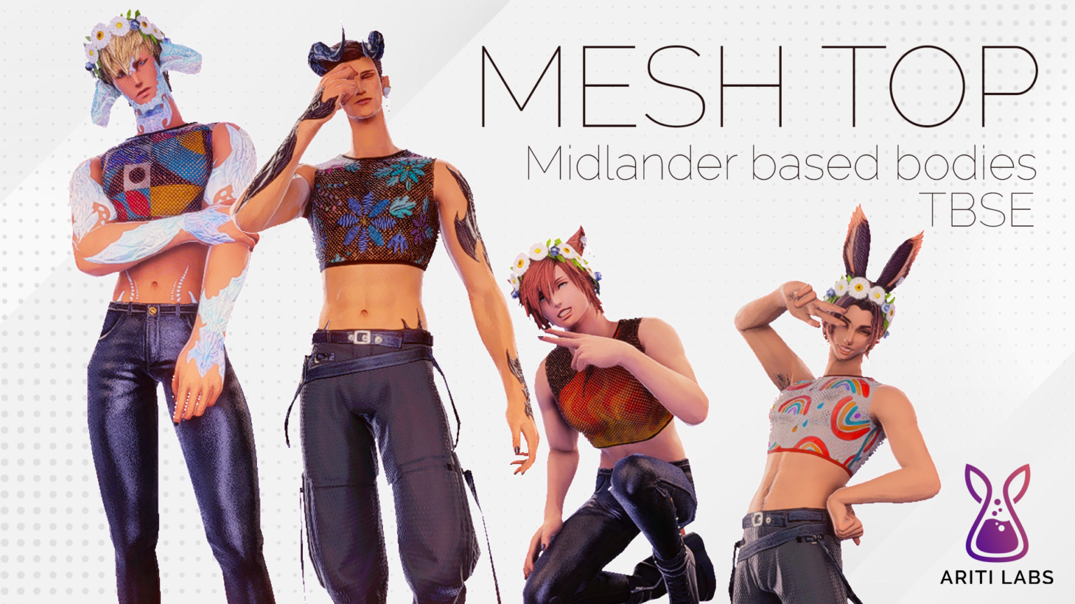 Mesh Top TBSE - The Glamour Dresser : Final Fantasy XIV Mods and More