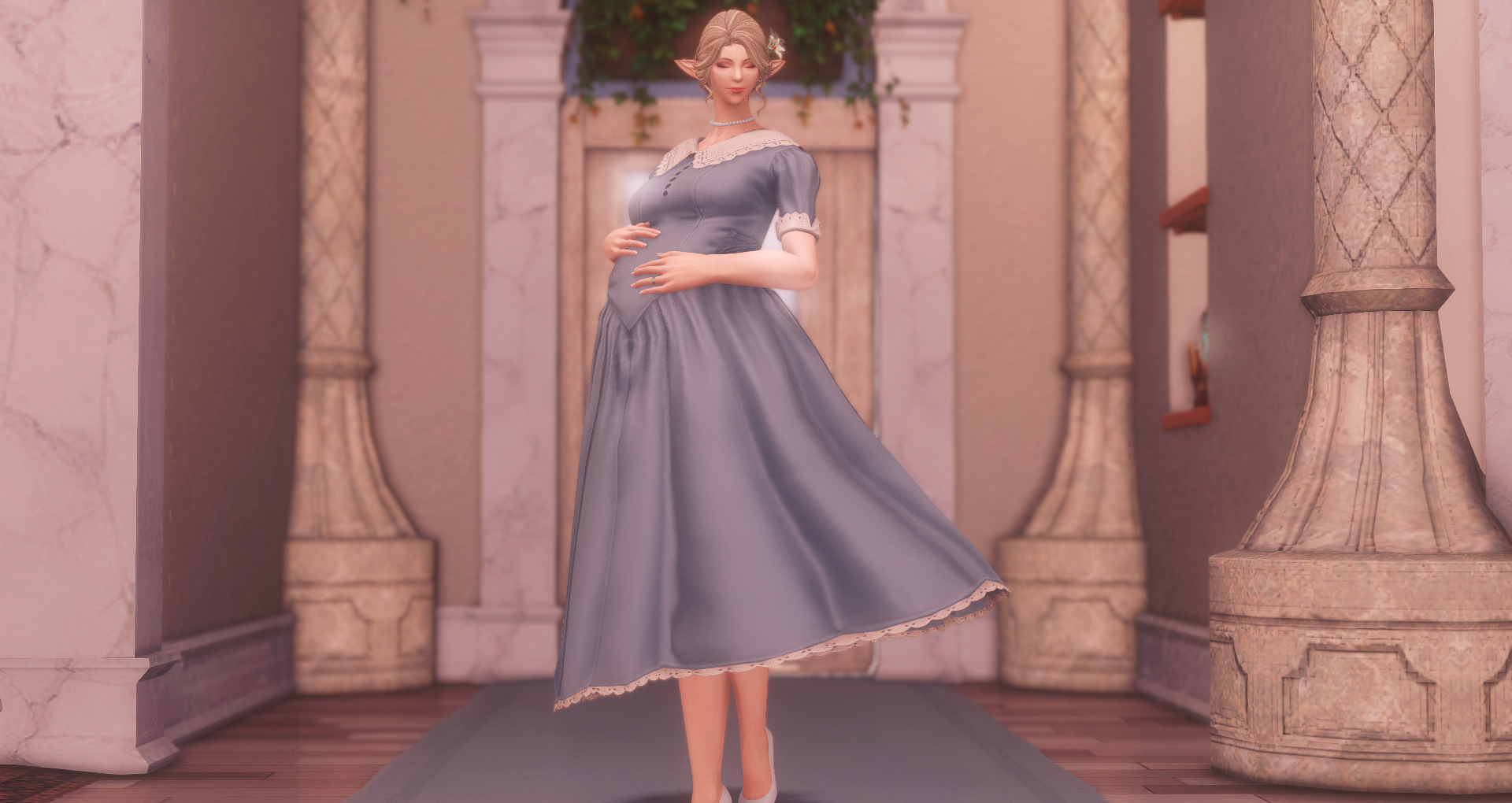 [Bibo+] Frontier Maternity Dress with White Accents - The Glamour ...