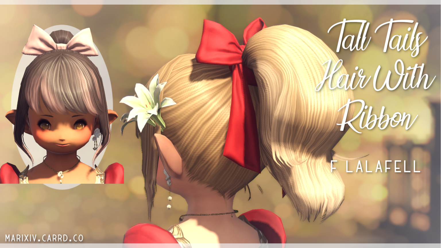 Tall Tails Hair With Ribbon - The Glamour Dresser : Final Fantasy XIV ...