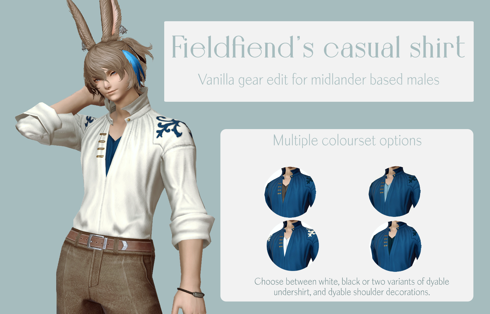 Fieldfiend's Casual Shirt - The Glamour Dresser : Final Fantasy XIV ...