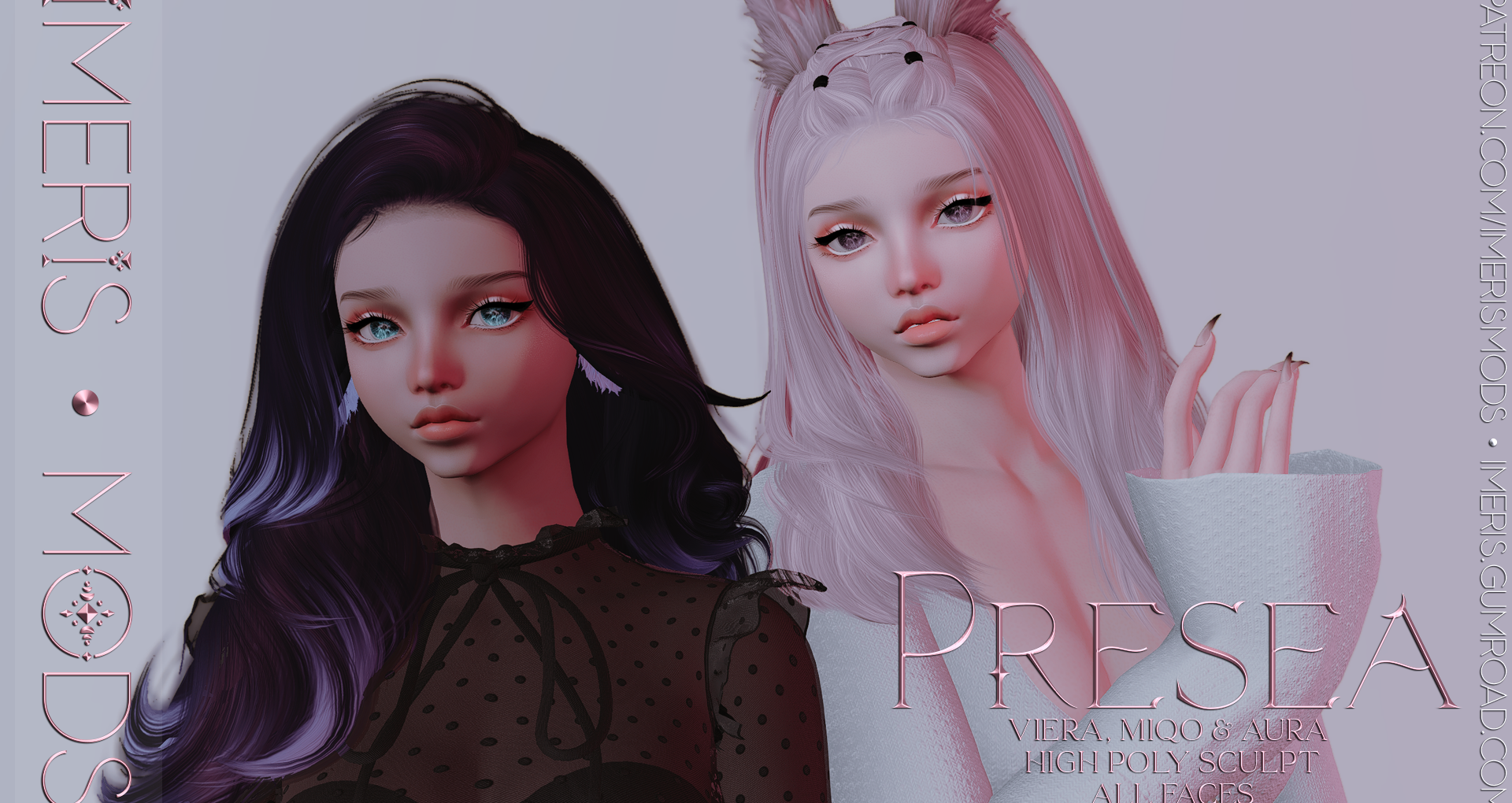 Imeris - Presea - High Poly Sculpt - The Glamour Dresser : Final Fantasy XIV Mods and More