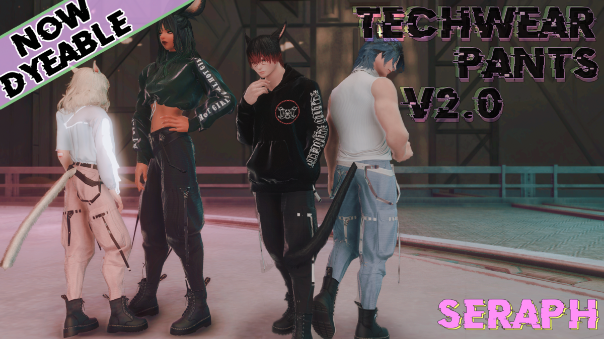 Techwear Pants - The Glamour Dresser : Final Fantasy XIV Mods and More