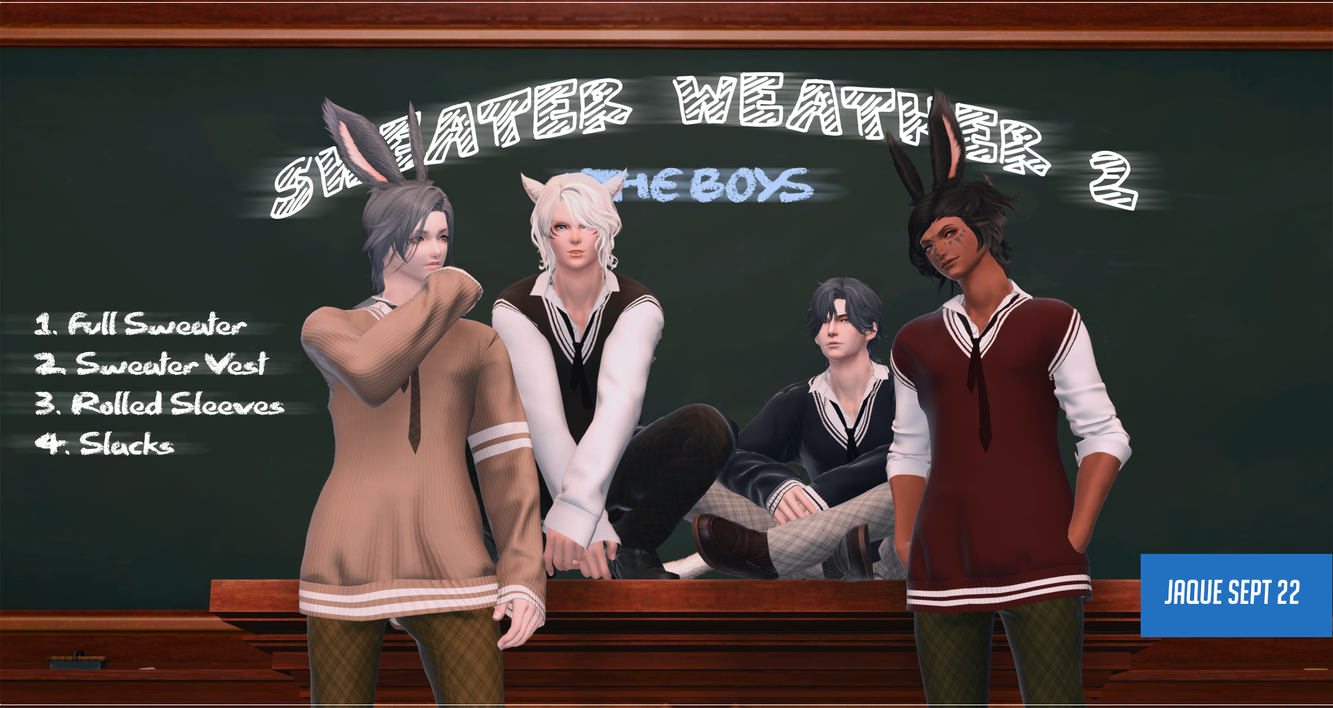 SWeater Weather 2 (The Boys) - The Glamour Dresser : Final Fantasy XIV ...